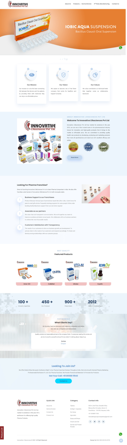 Pharmaceutical Website Design | Pharma Companies Website Development Services